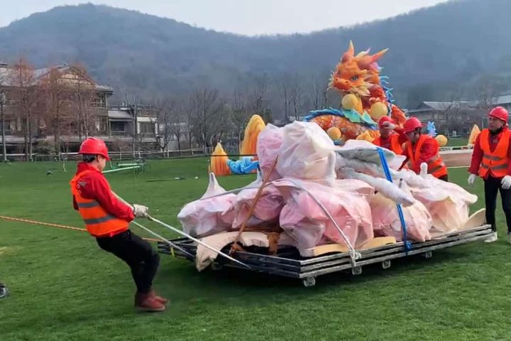 Spectacular 30m Chinese Dragon Lantern Art - PaintingLantern